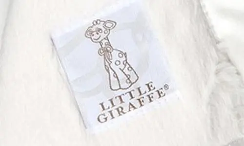 LITTLE GIRAFFE Luxe Faux Fur Blankie - Cream