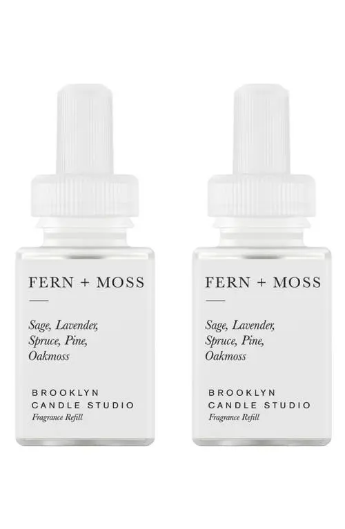 PURA X Brooklyn Candle Studio 2-pack Diffuser Fragrance Refills - Fern And Moss