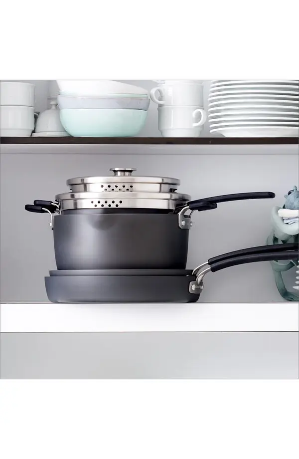 GREENPAN Levels 6-piece Hard Anodized Stackable Ceramic Nonstick Cookware Set