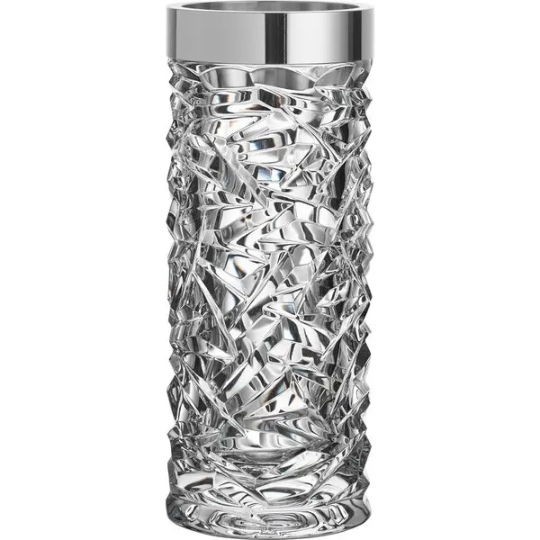 ORREFORS Carat Crystal Vase - Clear