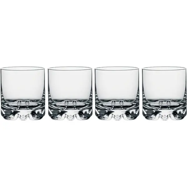 ORREFORS Erik Set Of 4 Double Old Fashioned Glasses - Clear