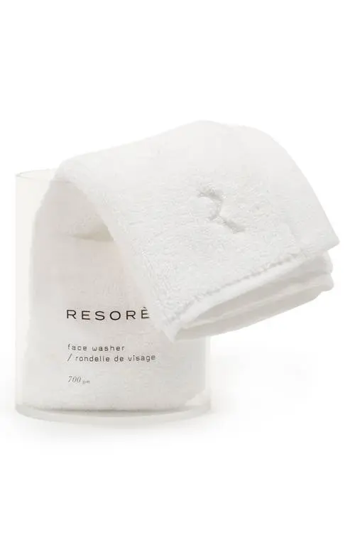 RESORE Set Of 2 Washcloths - White