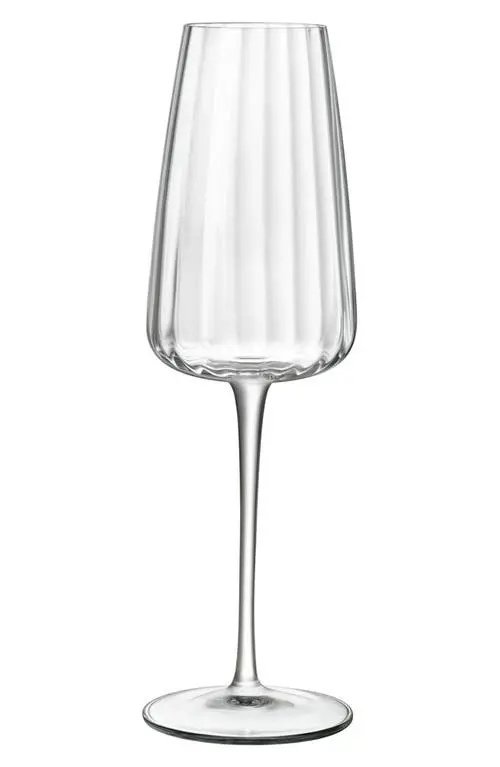 LUIGI BORMIOLI Optica Set Of 4 Sparkling Wine Flutes - Clear