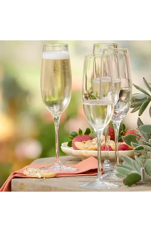 LUIGI BORMIOLI Crescendo 8 Oz. Champagne/prosecco Flute Stems