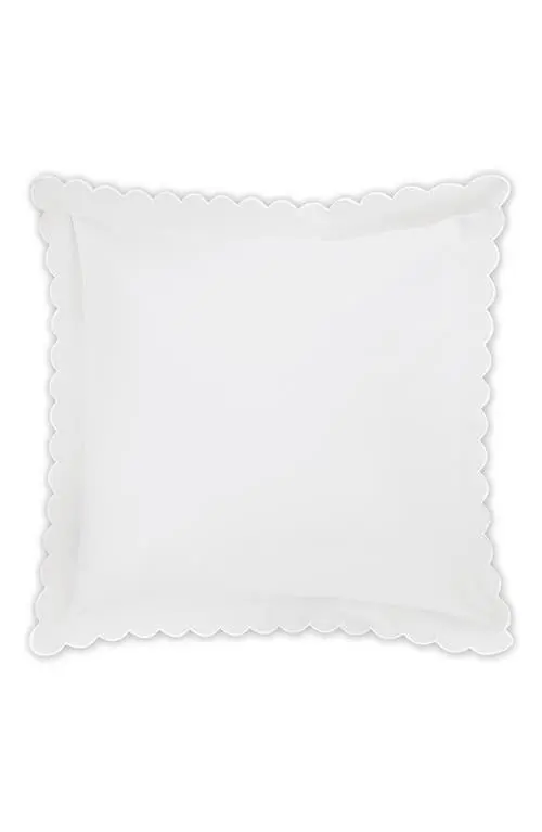 MATOUK Diamond Piqué Sham - White