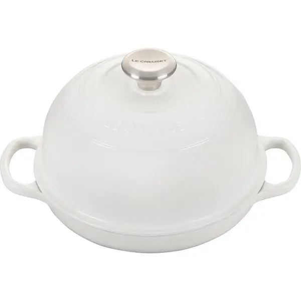 LE CREUSET Enameled Cast Iron Bread Oven - White