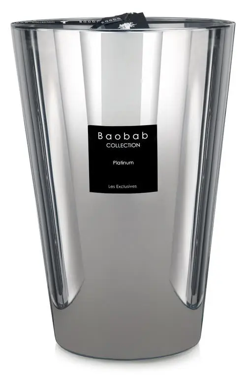 BAOBAB COLLECTION Les Exclusives Platinum Silver Candle - Shiny Silver