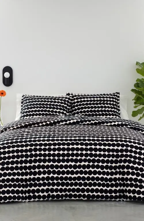 Marimekko Rasymatto Duvet Cover & Sham Set - Black