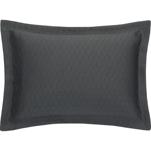 SFERRA Favo Boudoir Sham - Charcoal