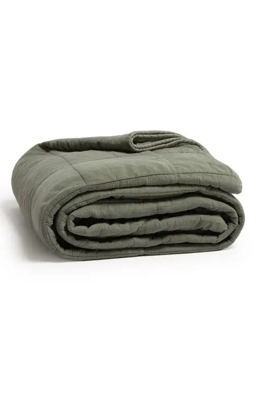 POM POM AT HOME Antwerp Cotton Coverlet - Moss