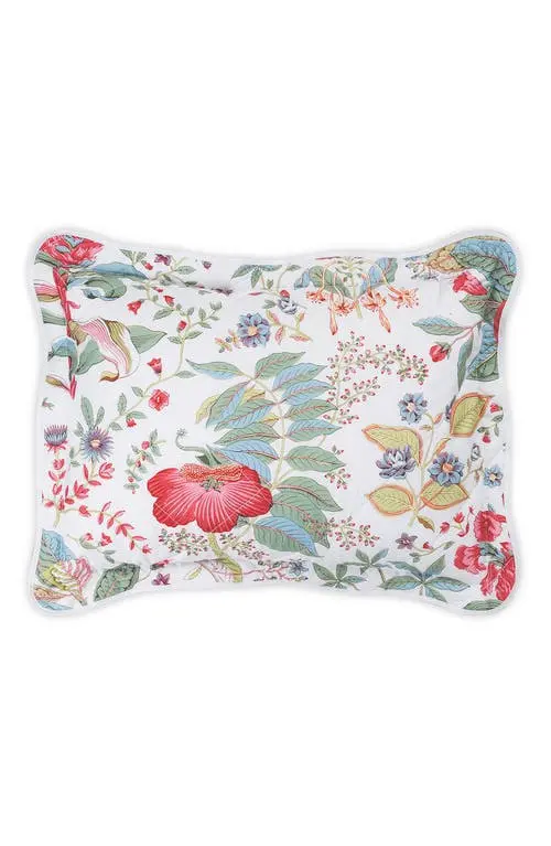 MATOUK Pomegranate Quilted Boudoir Pillow - Pink Coral