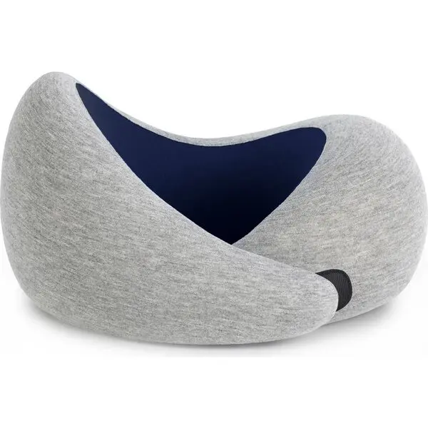 OSTRICHPILLOW Go Memory Foam Travel Pillow - Deep Blue