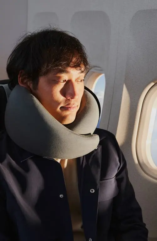 OSTRICHPILLOW Go Memory Foam Travel Pillow - Green