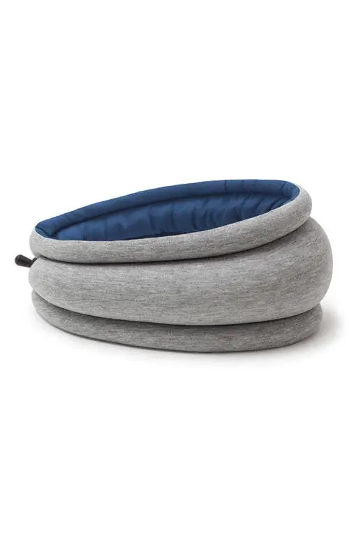 OSTRICHPILLOW Light Reversible Travel Pillow - Sleepy Blue
