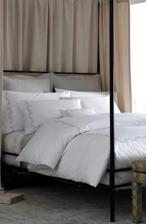 MATOUK Daphne Floral Embroidered Sham - Dune