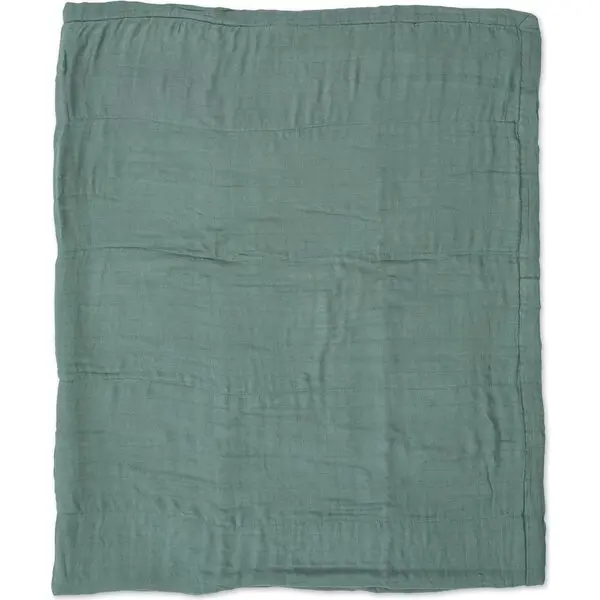 LITTLE UNICORN Deluxe Muslin Quilted Throw - Sage