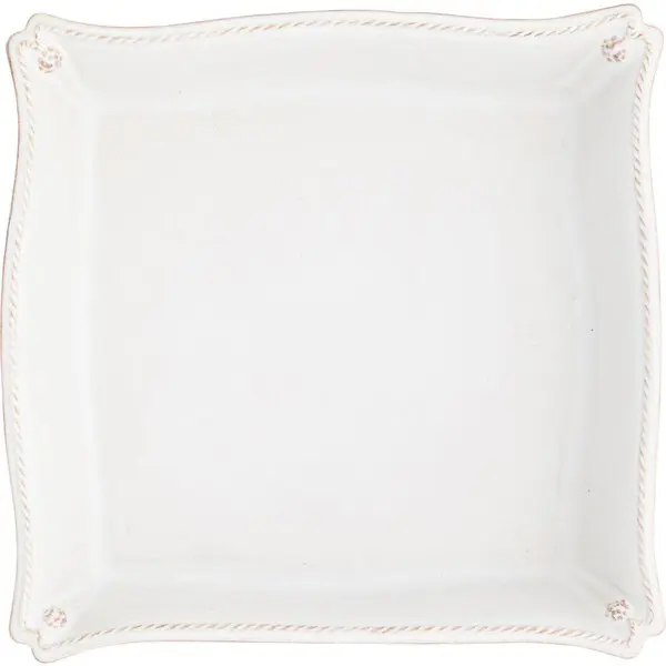 JULISKA Berry & Thread Ceramic Matzoh Plate - Whitewash