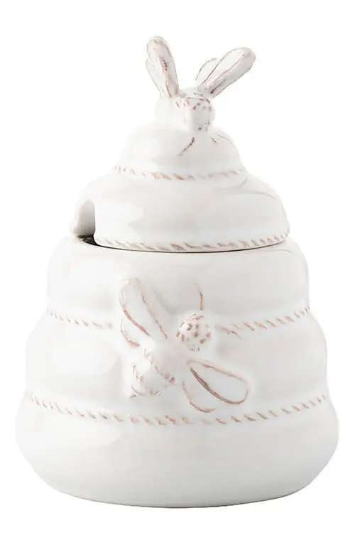 JULISKA Clever Creatures Honey/jam Pot With Lid - Whitewash