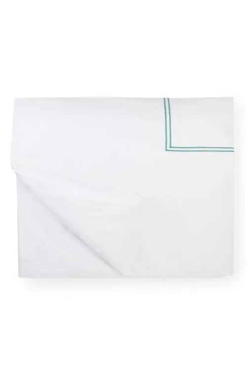 SFERRA Grande Hotel Duvet Cover - White/aqua