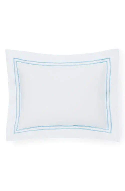 SFERRA Grande Hotel Boudoir Sham - White/ Blue