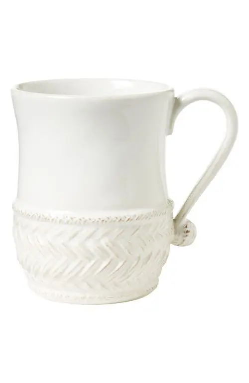 JULISKA Le Panier Ceramic Mug - Whitewash