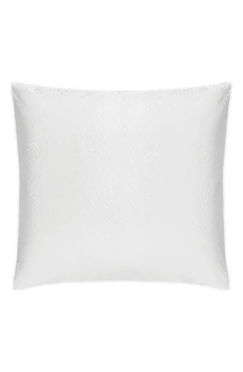 MATOUK Basket Weave Cotton Sateen Sham - White
