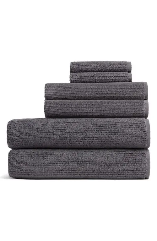 PARACHUTE Soft Rib Bath Essentials - Dark Grey