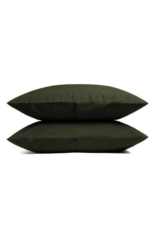 PARACHUTE Set Of 2 Brushed Cotton Pillowcases - Evergreen