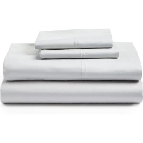 Nordstrom 400 Thread Count Organic Cotton Sateen Sheet Set - Grey Vapor