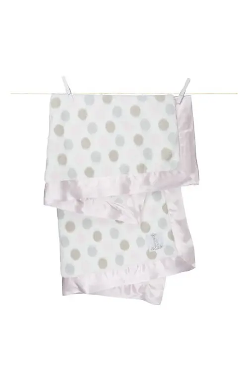 LITTLE GIRAFFE Luxe Dot Blanket - Pink
