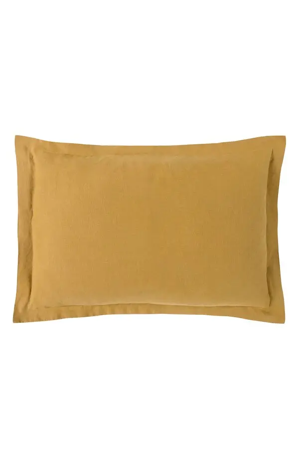 SIJO French Linen Set Of 2 Shams - Turmeric