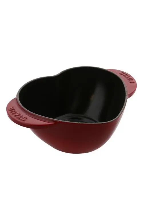 STAUB 1.75-quart Enameled Cast Iron Heart Baking Dish