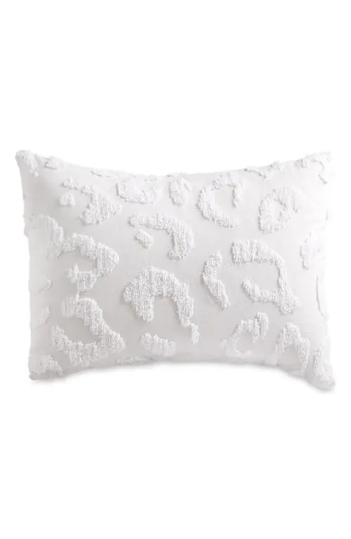 PERI HOME Chenille Leopard Duvet Cover & Sham Set - White