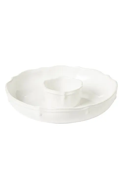 JULISKA Berry And Thread' Chips & Dip Serving Bowl - Whitewash