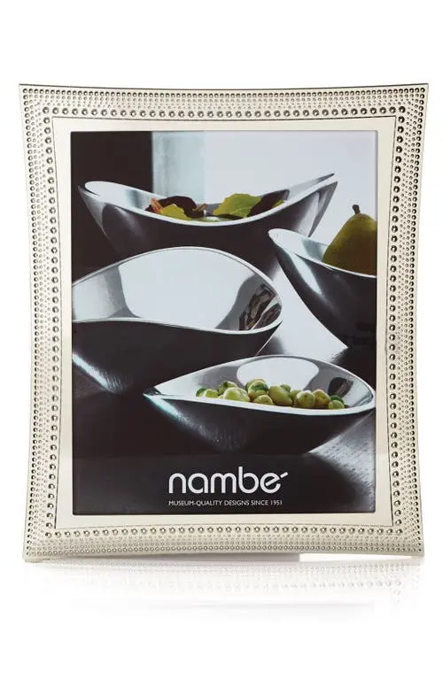 NAMBE Beaded Picture Frame - Silver