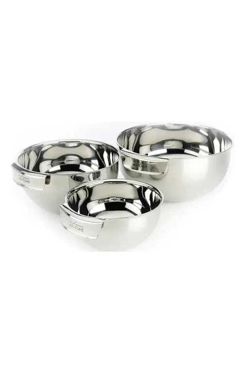 ALL-CLAD Set Of 3 Steel Mixing Bowls - Stainless