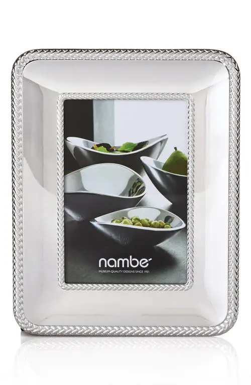 NAMBE Braid Chrome Picture Frame - Silver