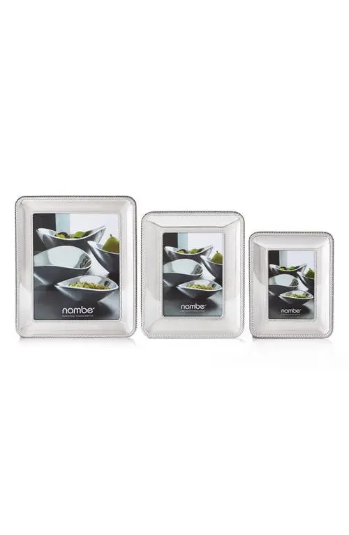NAMBE Braid Chrome Picture Frame - Silver