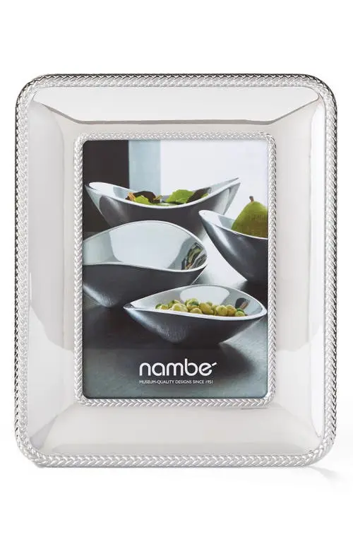 NAMBE Braid Chrome Picture Frame - Silver