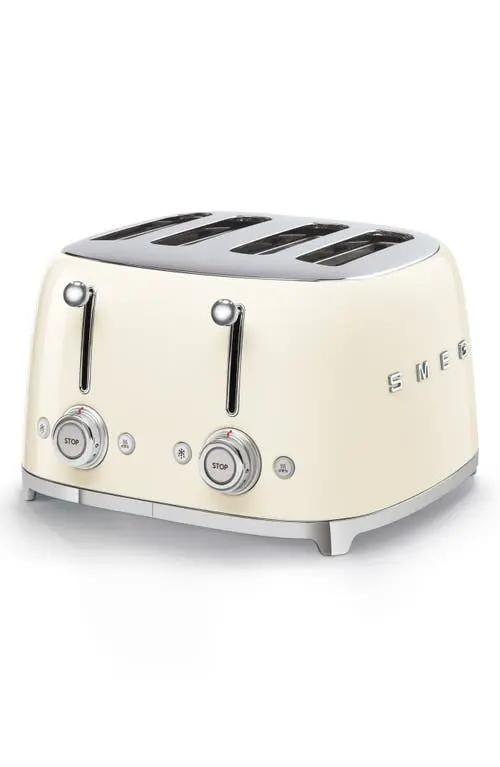 SMEG 50s Retro Style 4-slice Toaster - Cream