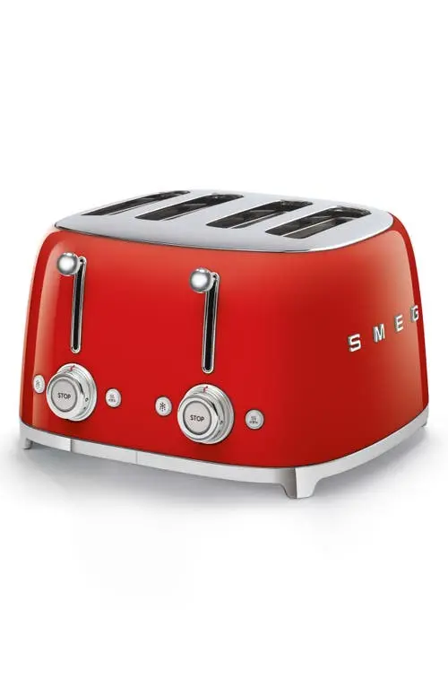SMEG 50s Retro Style 4-slice Toaster - Red