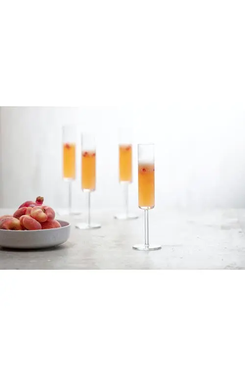 ZWIESEL GLAS Schott Zwiesel Tritan Modo Set Of 4 Champagne Flutes