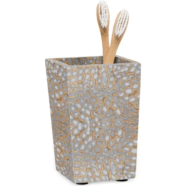 PIGEON AND POODLE Callas Toothbrush Holder - Silver