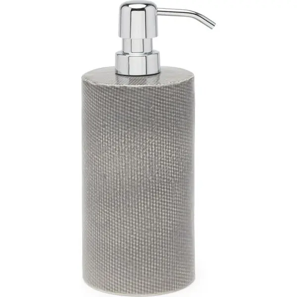 PIGEON AND POODLE Cordoba Soap Dispenser - Gray Burlap