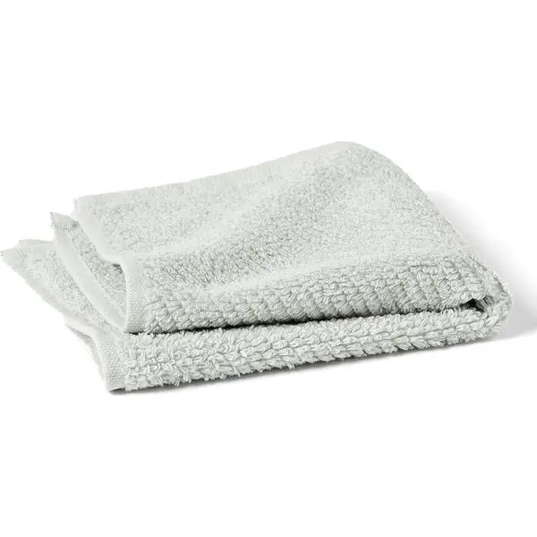 COYUCHI Air Weight® Set Of 6 Organic Cotton Washcloths - Fog