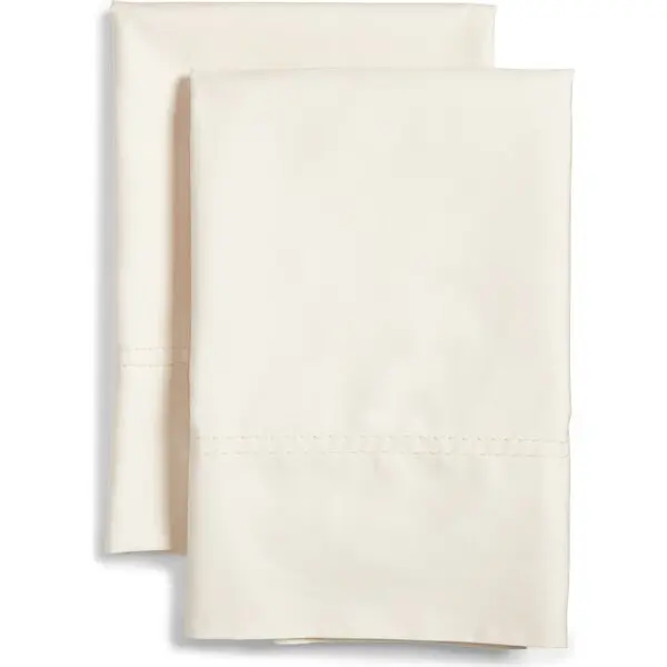 Nordstrom 400 Thread Count Organic Cotton Pillowcases - Ivory Whitecap