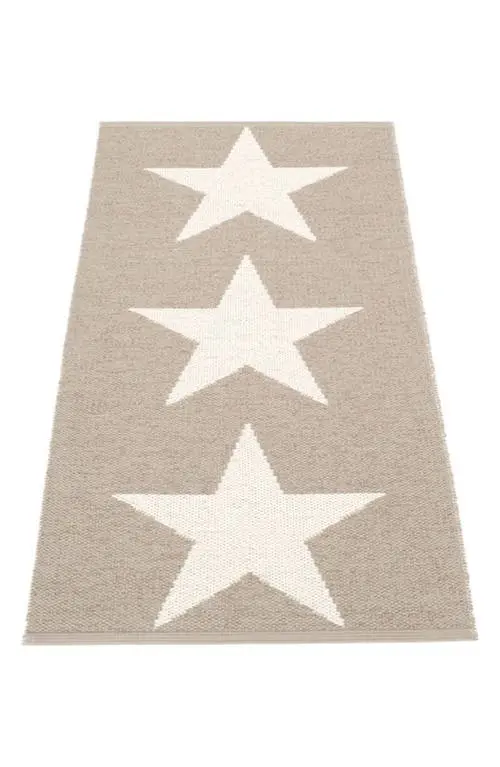 PAPPELINA Viggo Star Pattern Indoor/outdoor Rug - Mud