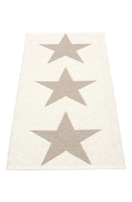 PAPPELINA Viggo Star Pattern Indoor/outdoor Rug - Mud