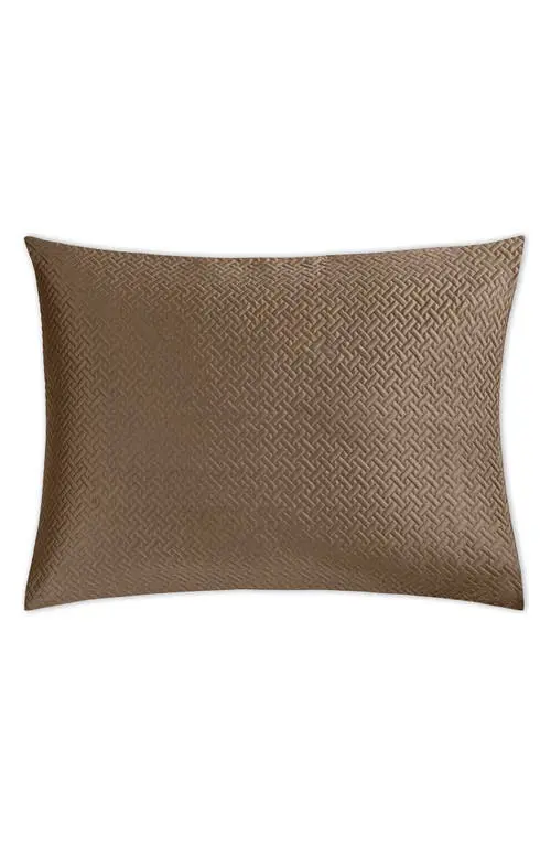 MATOUK Basket Weave Sham - Mocha