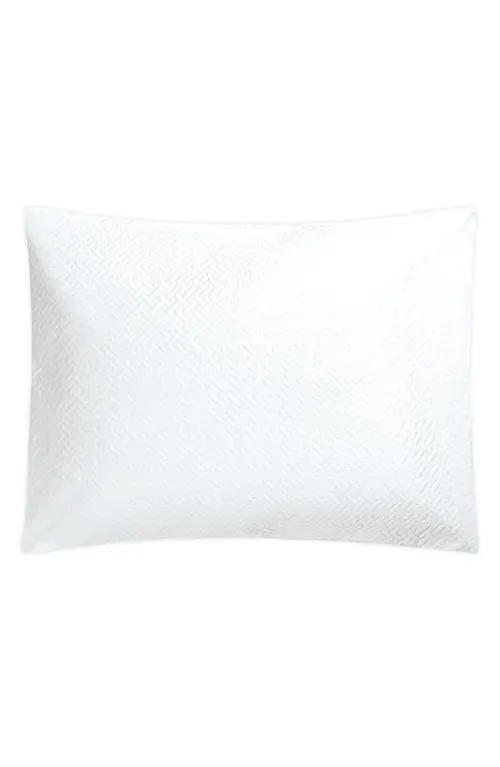 MATOUK Basket Weave Sham - White